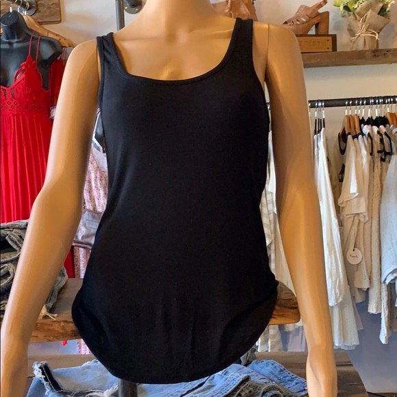 Splendid | Tops | Splendid Rib Tank Top Black | Poshmark